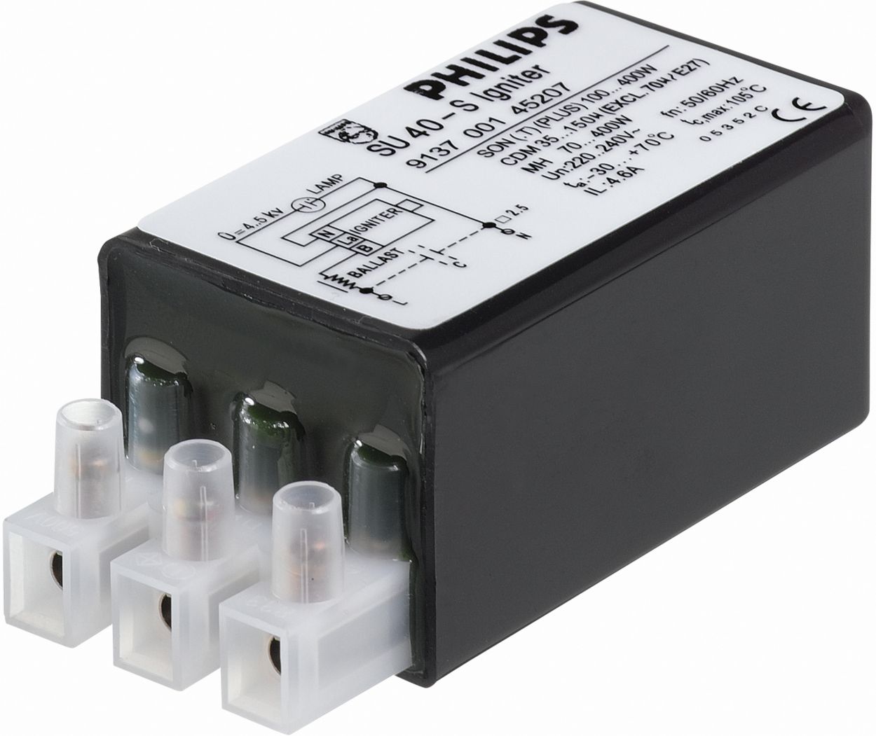 SUD 40-S 220-240V 50/60Hz HID ignitors for series systems - Philips